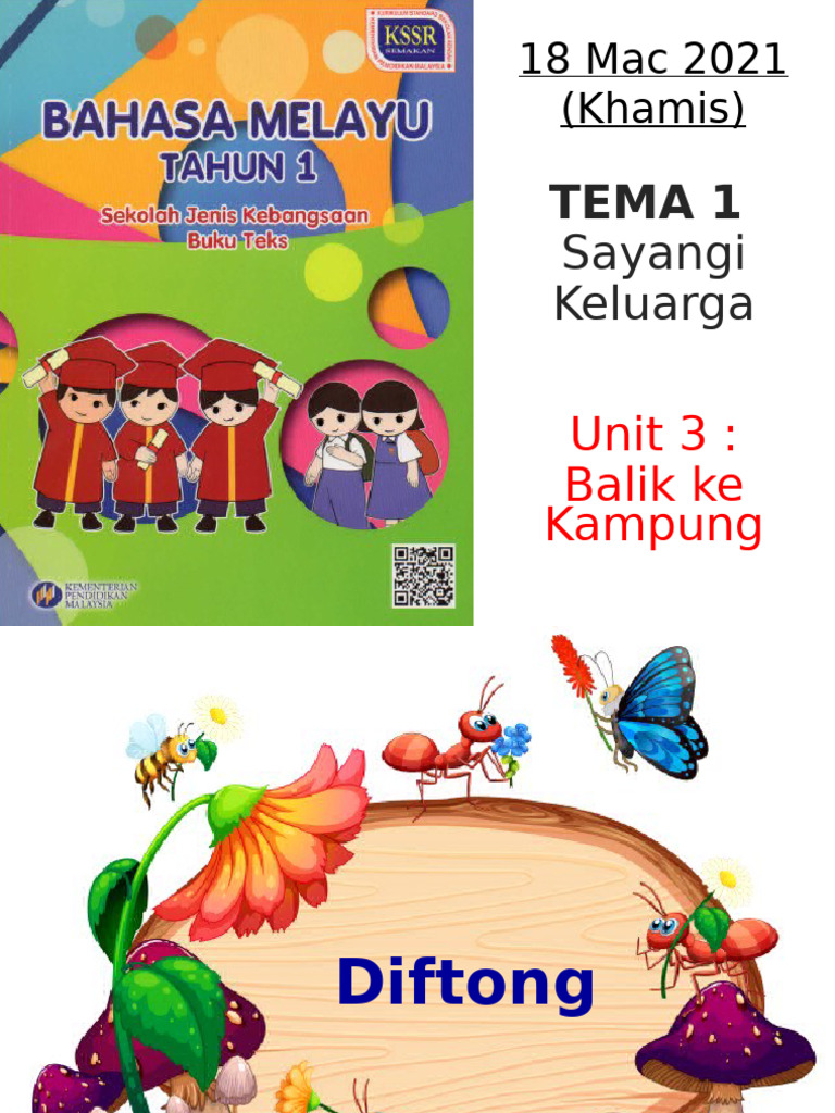 BM Unit 3 - Perkataan Diftong | PDF