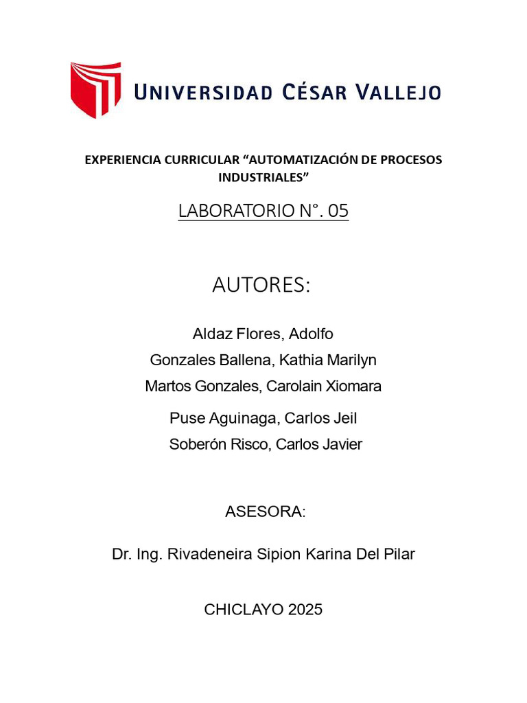 Laboratorio 05 | PDF
