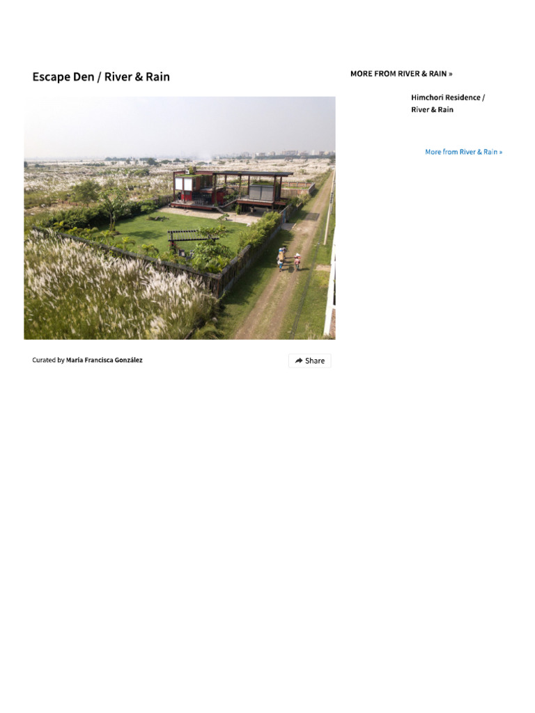 Escape Den _ River & Rain _ ArchDaily1 | PDF