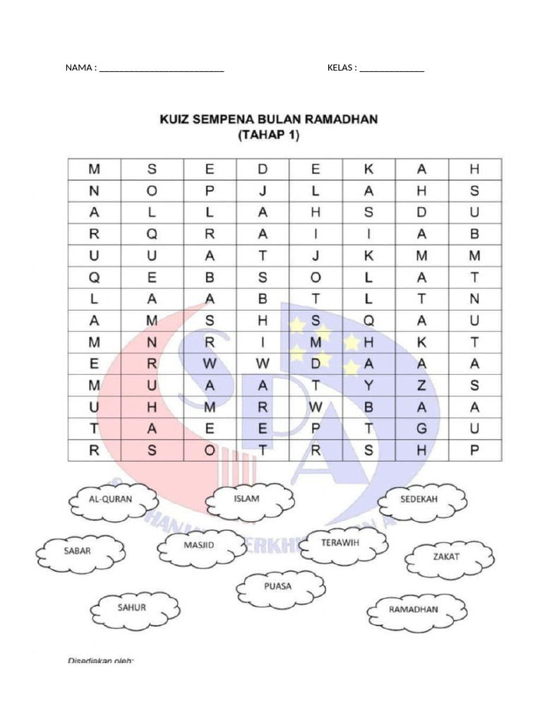KUIZ RAMADAN THP 1 | PDF