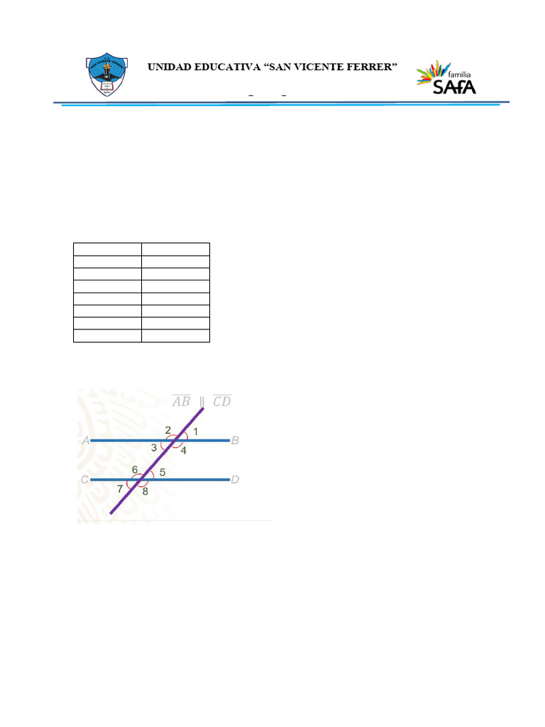 Taller U3 Ángulos | PDF