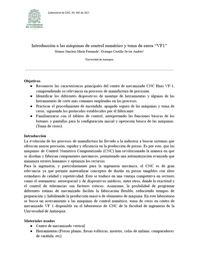 Informe CNC | PDF | Control numerico | Sector secundario de la economía
