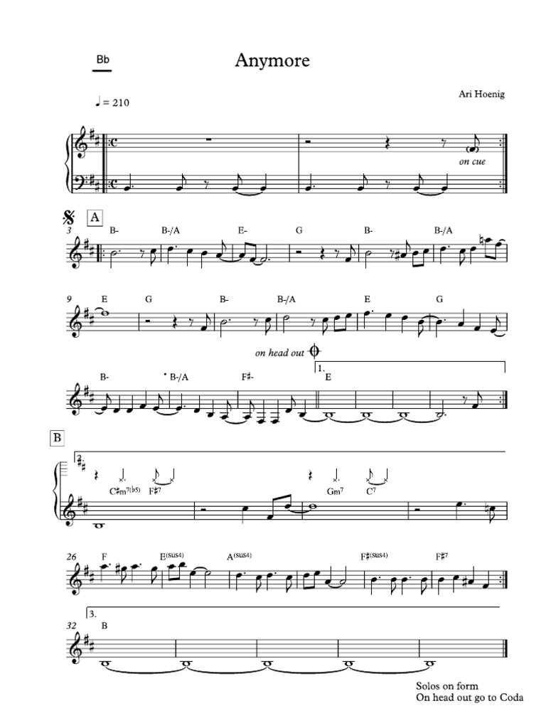 Anymore - Ari Hoenig | PDF