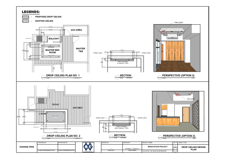 Susana Ong Drop Ceiling Design OPTION 2 | PDF | Architectural Elements