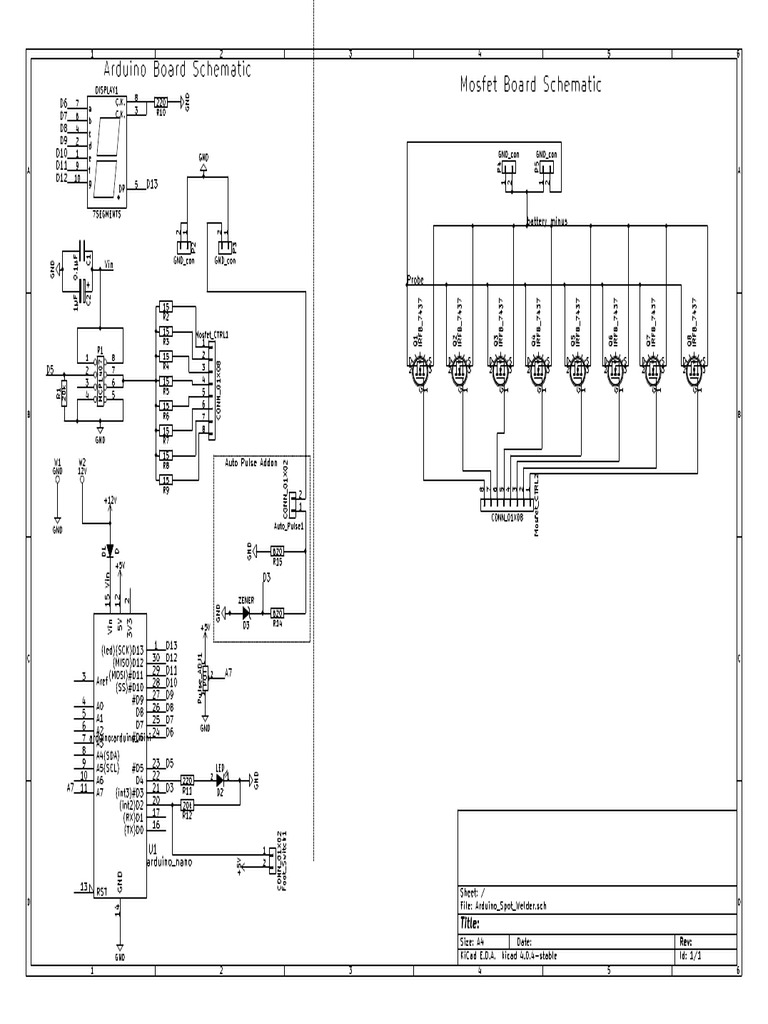 Spot Welder V2.2 Schematic | PDF