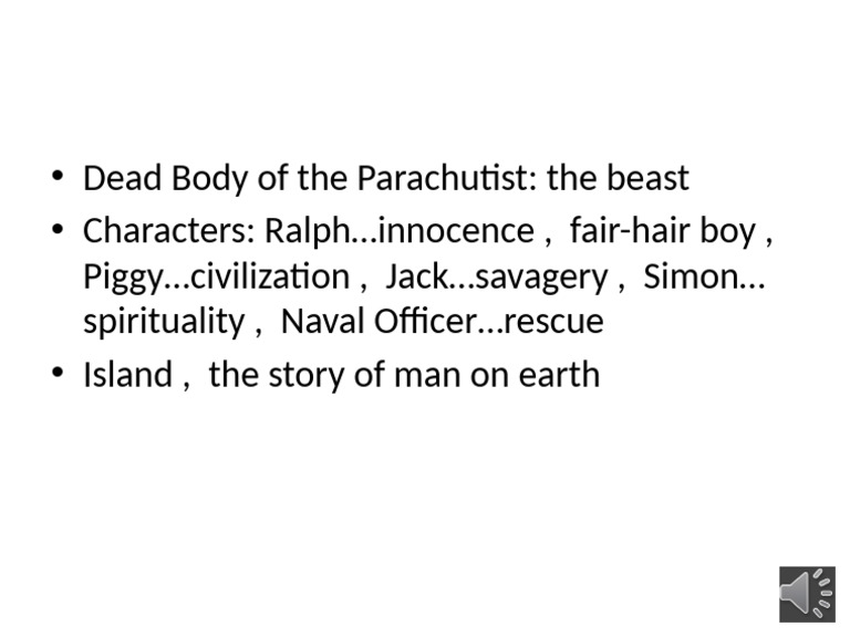 Lord of The Flies Symbolism B | PDF