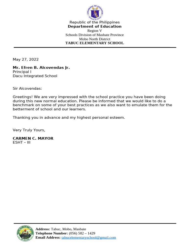 Letter Benchmarking | PDF