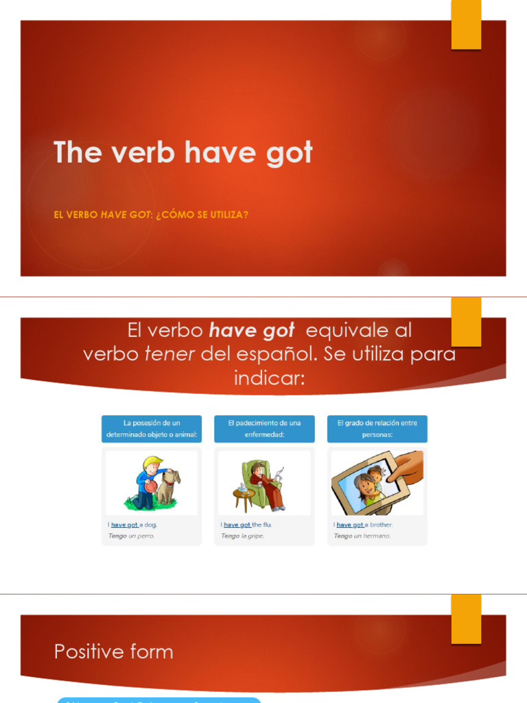 The Verb Have Got | PDF