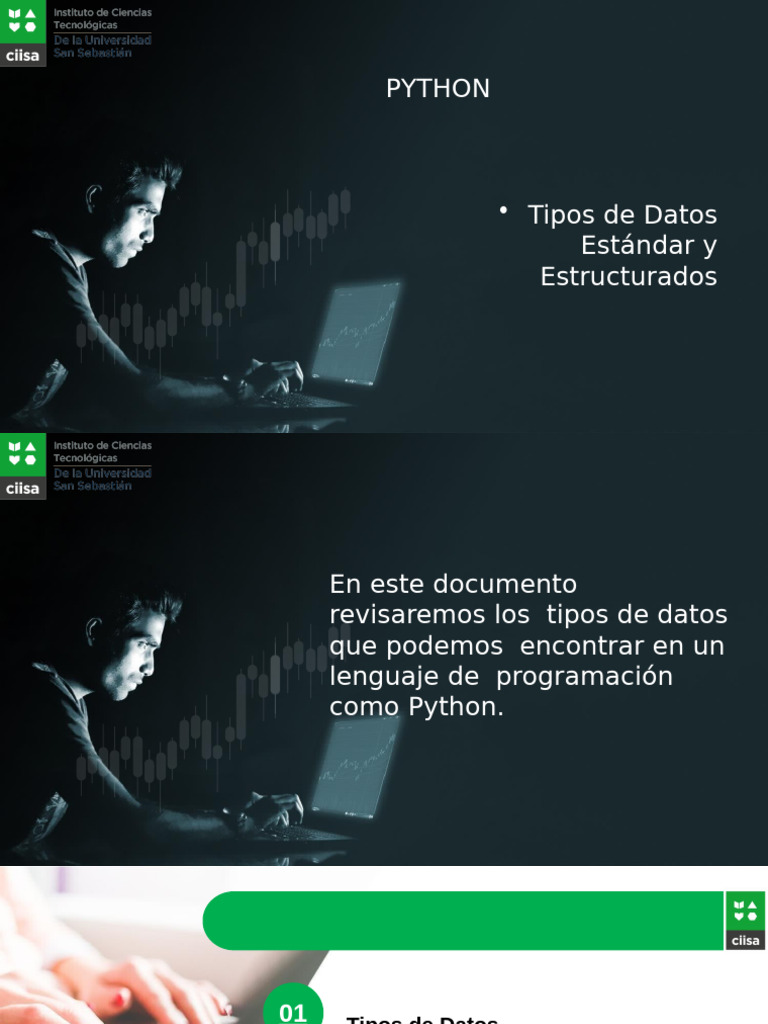 UNIDAD - 1 - RECURSO - 4 - Python, Tipos de Datos | PDF | Python (lenguaje de programación ...