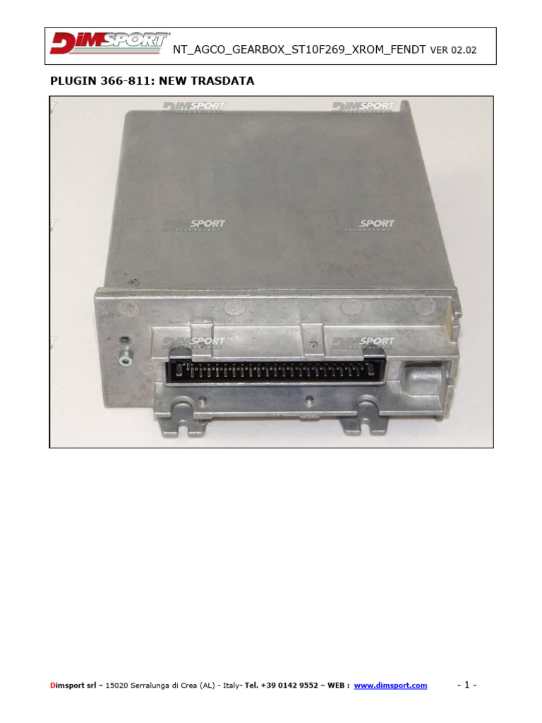 Agco Gearbox St10f269 Xrom Fendt 1033 | PDF