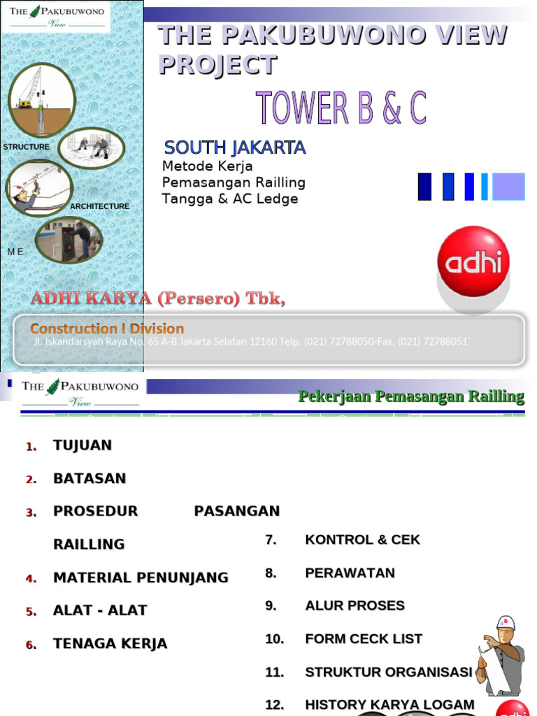 Prosedur Pemasangan Railling AC Ledge | PDF