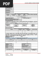 Leave Application Form Template | PDF