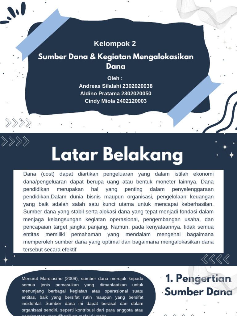 Sumber Dana & Kegiatan Mengalokasikan Dana - 20250409 - 184124 - 0000 | PDF