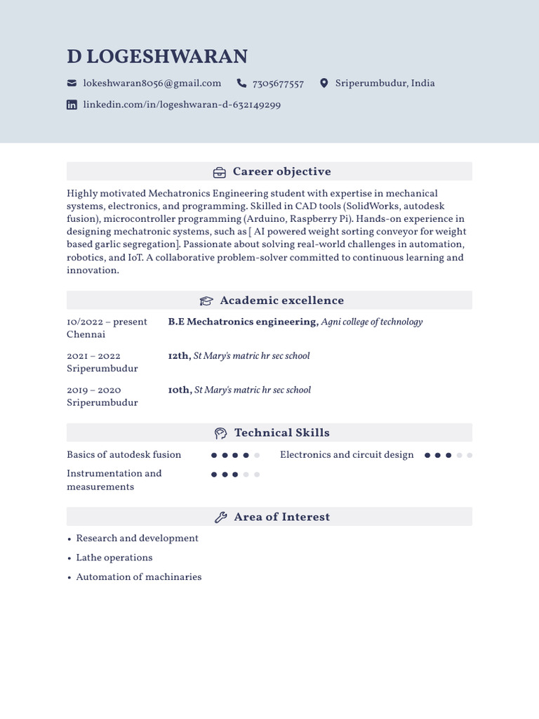 D Logeshwaran Flowcv Resume 20250319 | PDF | Artificial Intelligence | Intelligence (AI) & Semantics