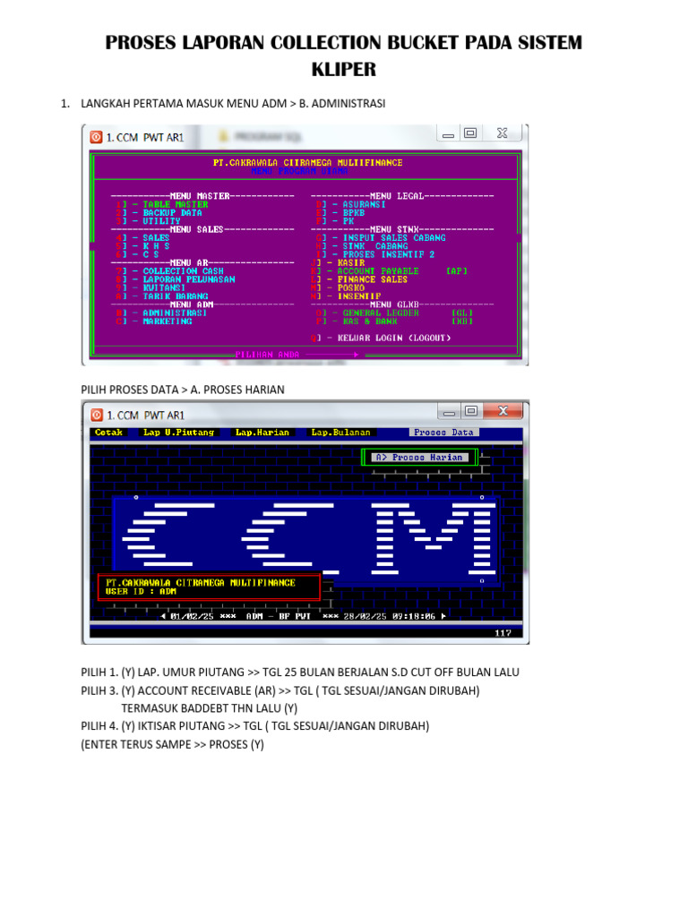 Proses Laporan Collection Bucket Pada Sistem Kliper | PDF