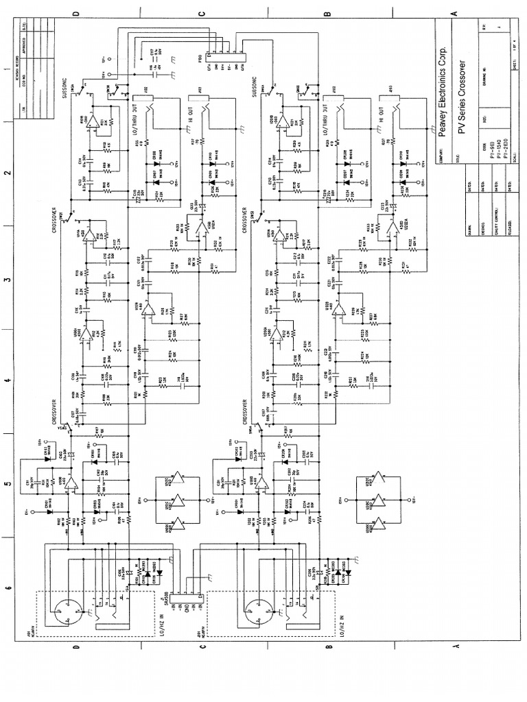 Peavey PV 2600 2000 Schematics | PDF