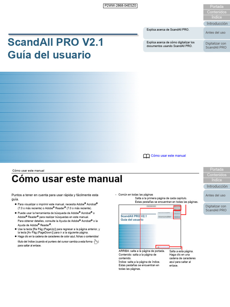 ScandAll-PRO ES | PDF | Escáner de imagen | Windows Vista