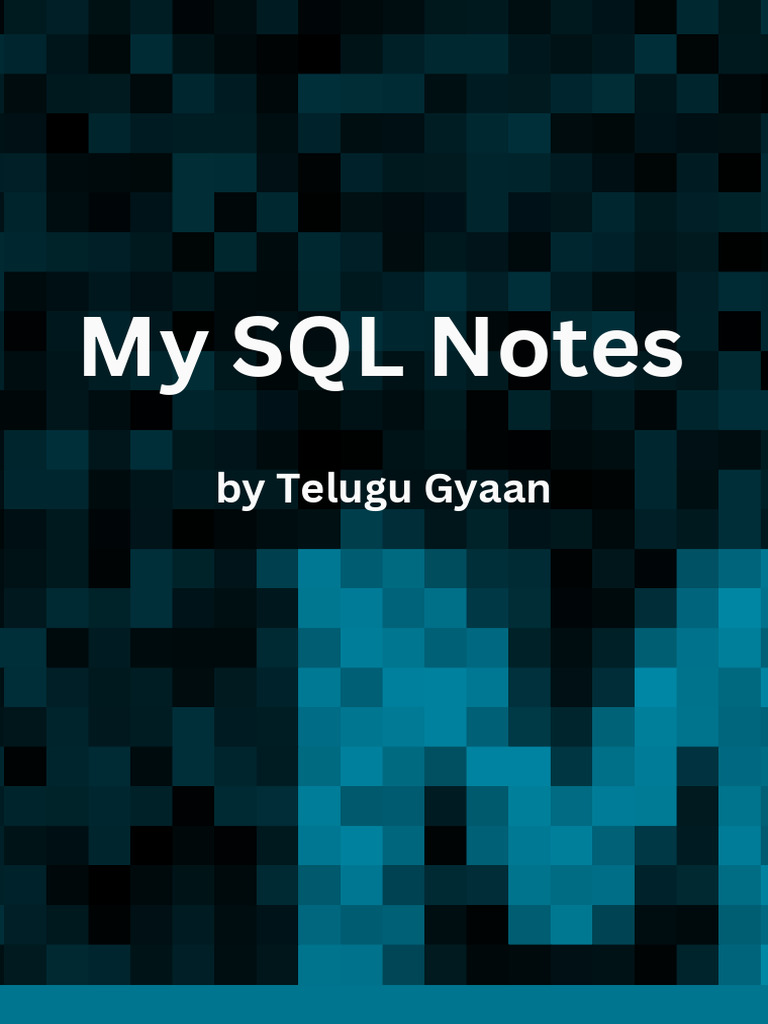 My SQL PDF | PDF | Computer Programming | Data Management