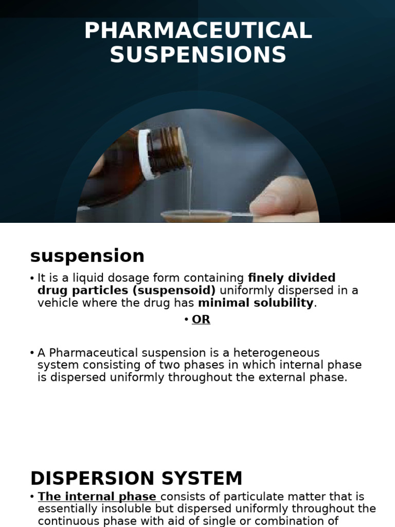 Pharmaceutical Suspensions | PDF | Suspension (Chemistry) | Colloid