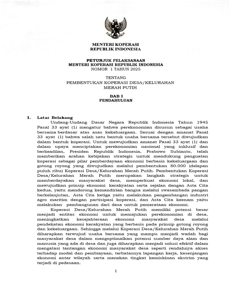 Final Juklak Kopdes Merah Putih Paraf & TTD Menteri Koperasi Edit 14 ...