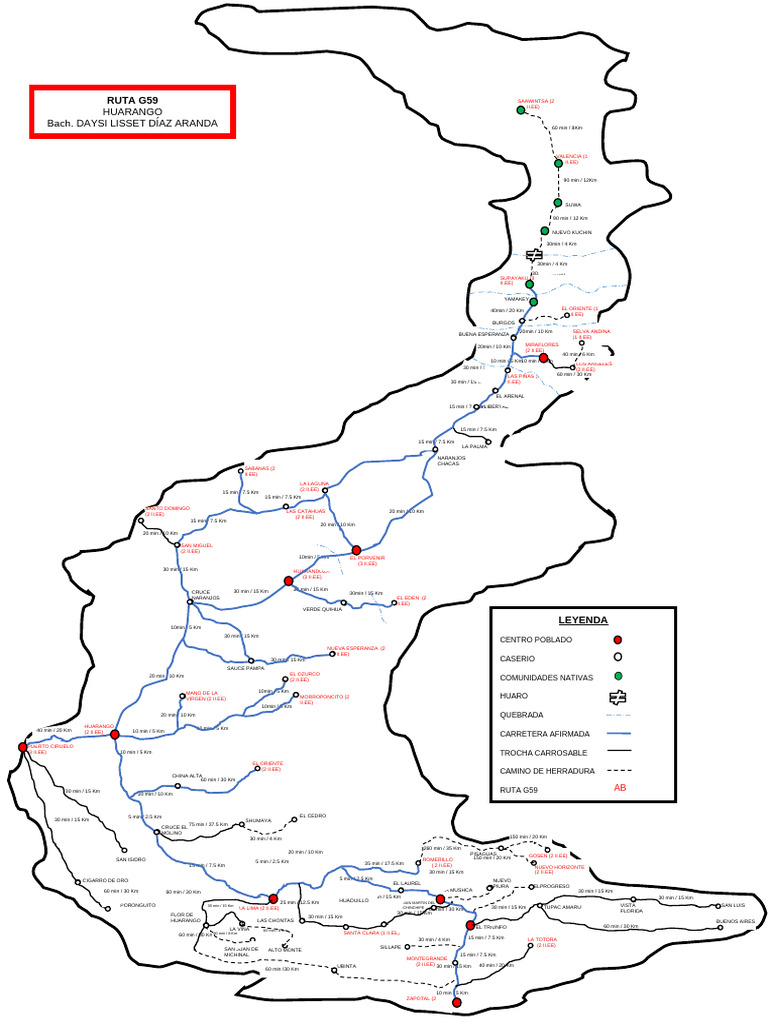 Mapa Huarango G69 - Daysi | PDF