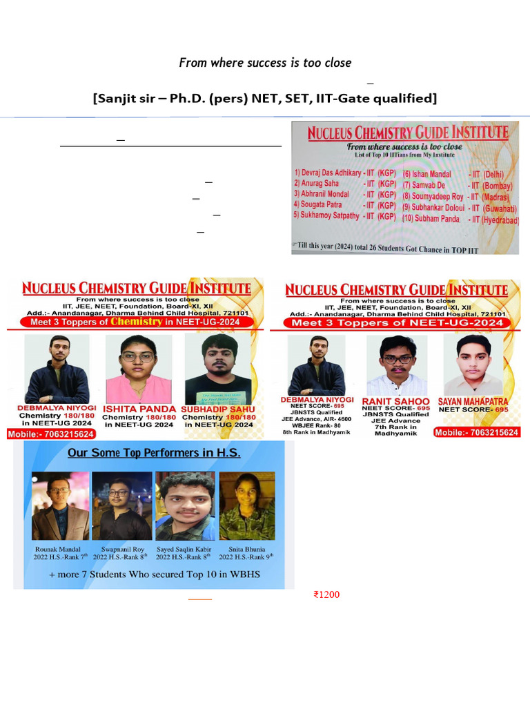 Class 12 Batch Timings-01 | PDF