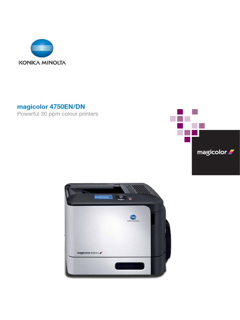 Magicolor4750EN DN Brochure LR | PDF | Printer (Computing) | Paper