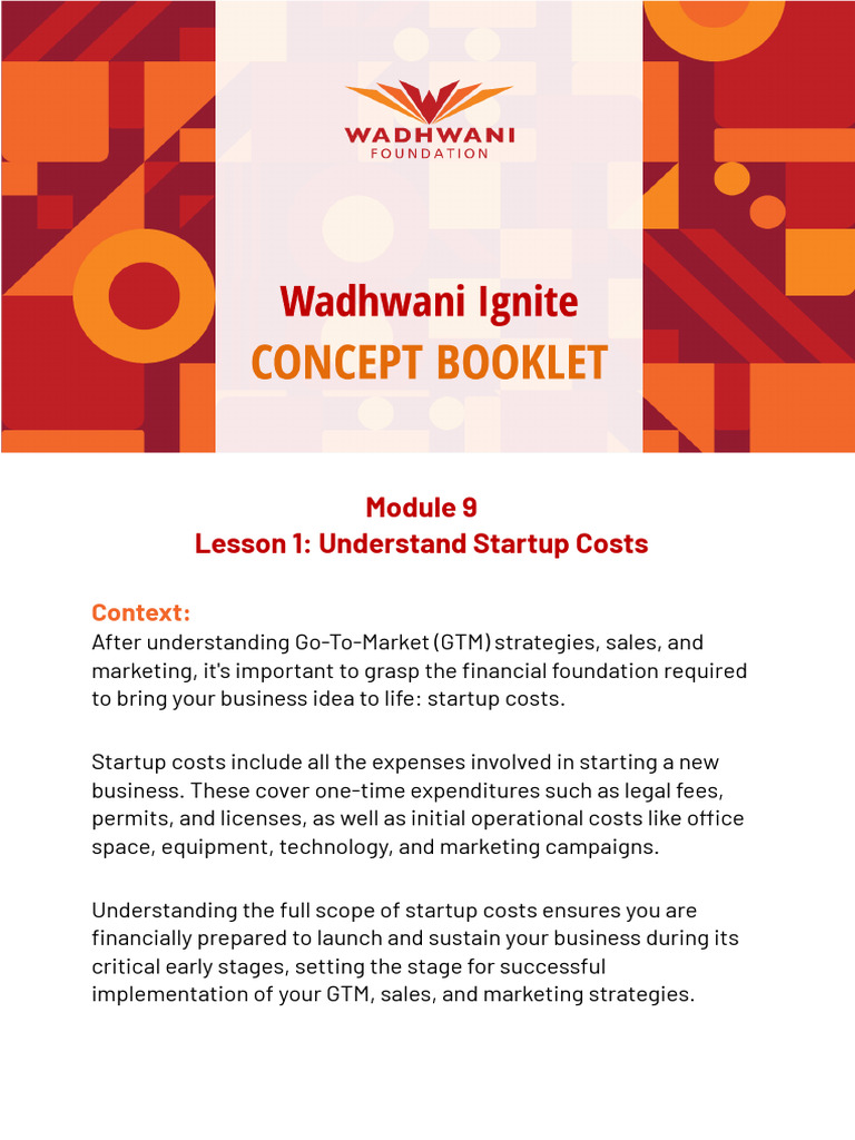 Understanding Startup Costs Breakdown | PDF | Expense | Capital Expenditure
