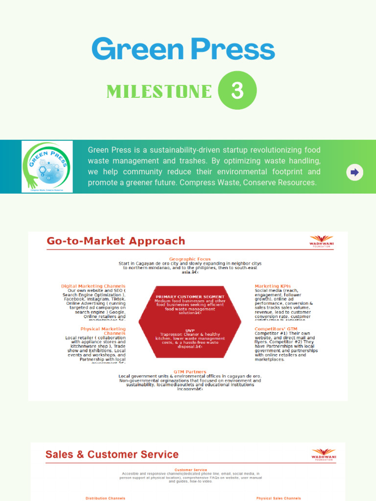Milestone 3 - GREEN PRESS | PDF