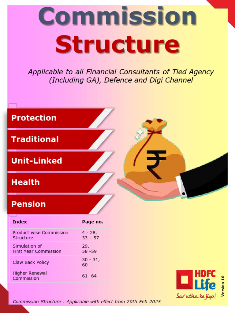 Commission Structure - Agency Channel - Fcs Wef 20 Feb 2025 | PDF ...