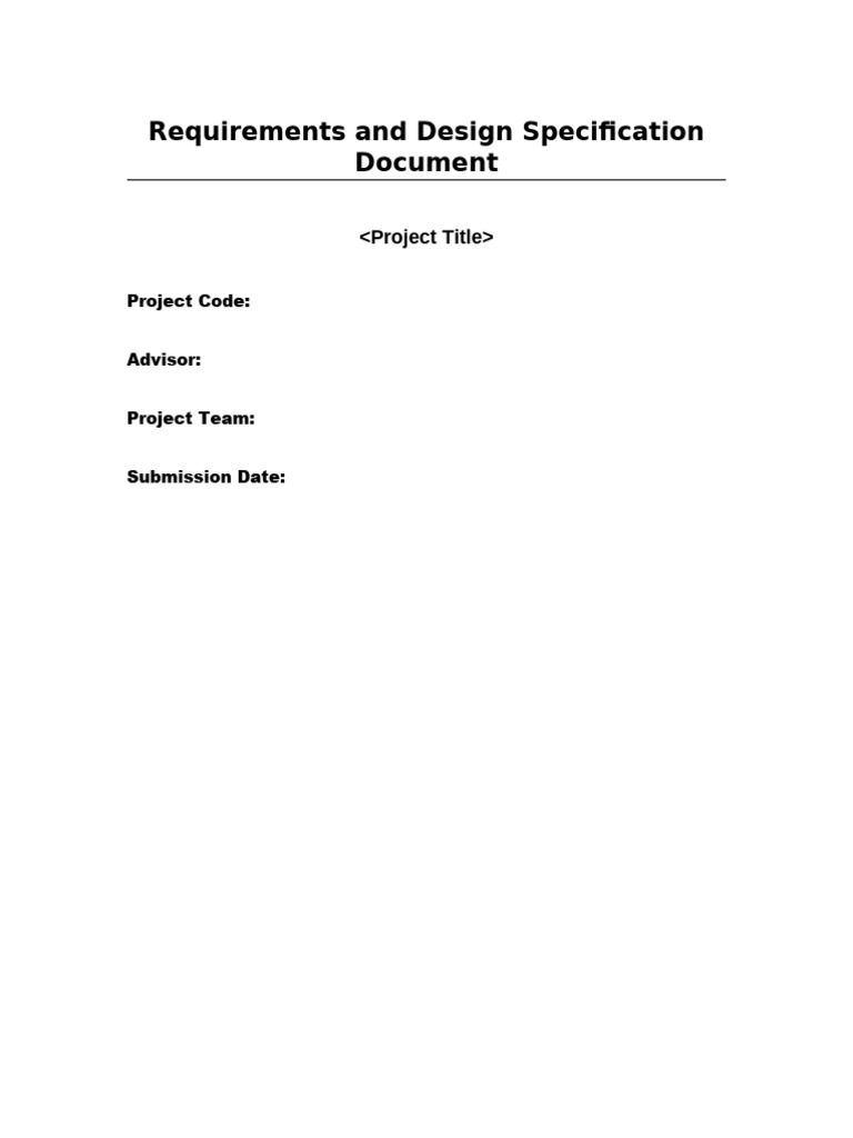 Software Requirements Specification Template - 2 | PDF | Use Case ...