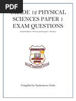 REVISED 2025 Physical Sciences GR 11 Exam Guidelines | PDF | Chemical Bond | Intermolecular Force