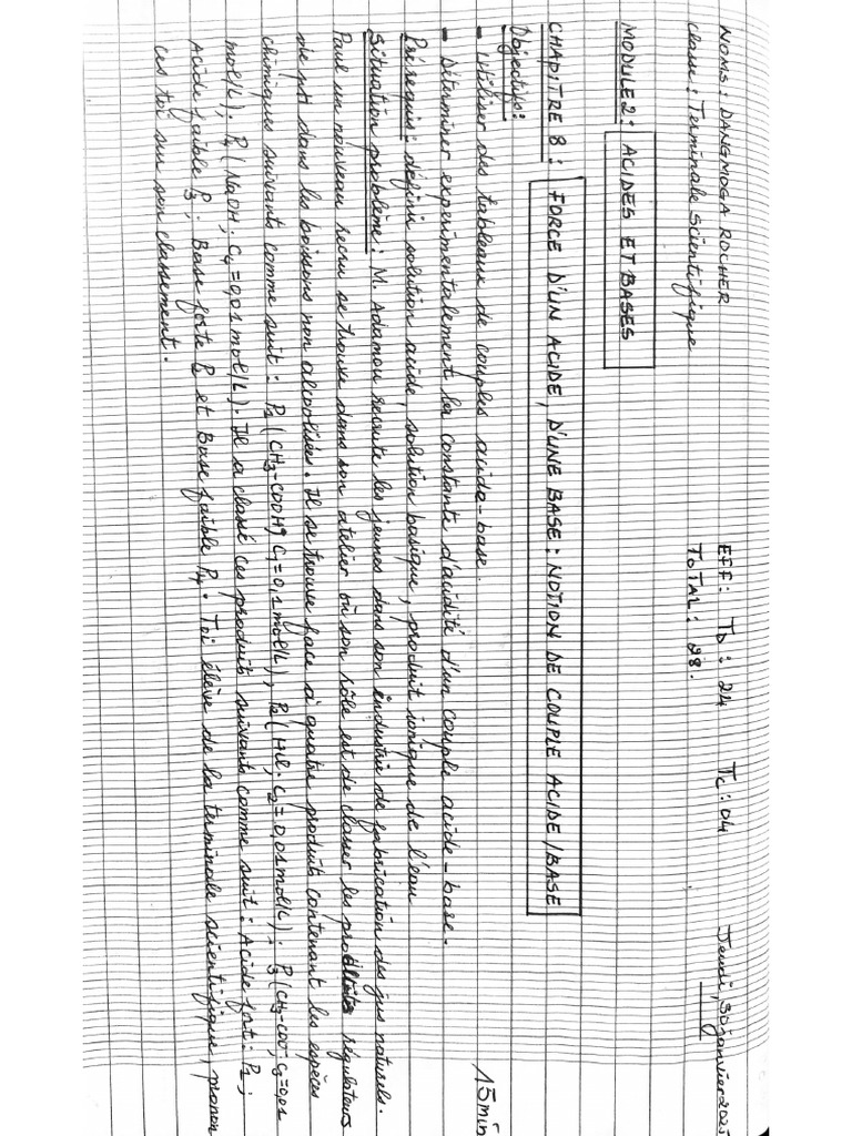 Chimie Terminale | PDF