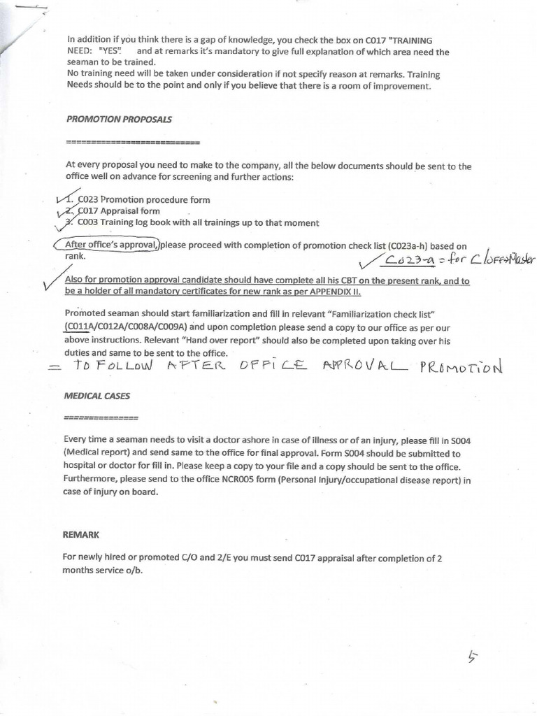 Promotion Proposal Checklist | PDF