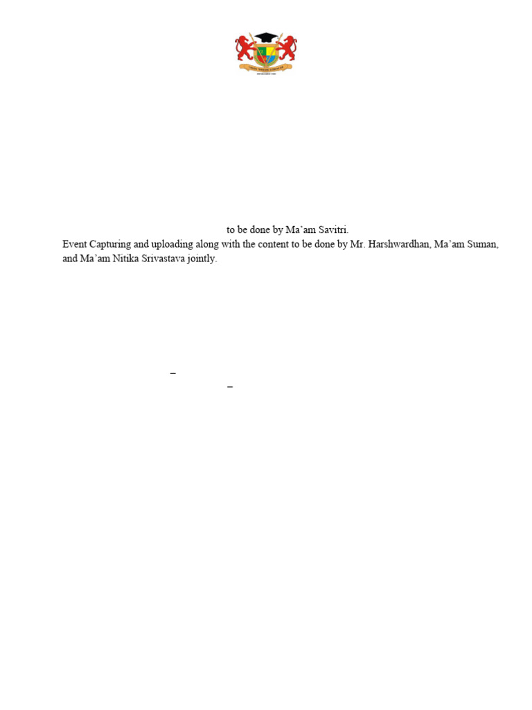 Notes For Teachers | PDF