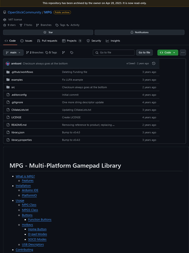 GitHub - OpenStickCommunity - MPG | PDF | Arduino | Computing