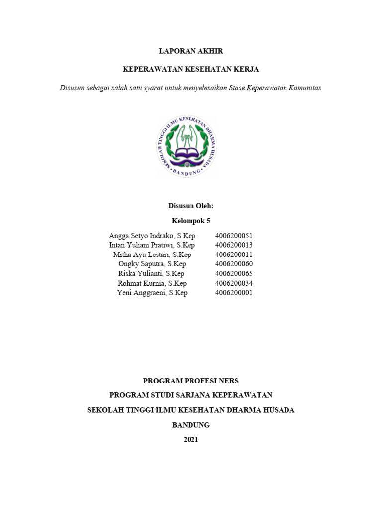 Laporan Akhir Kesja Ners 2 - Compress | PDF