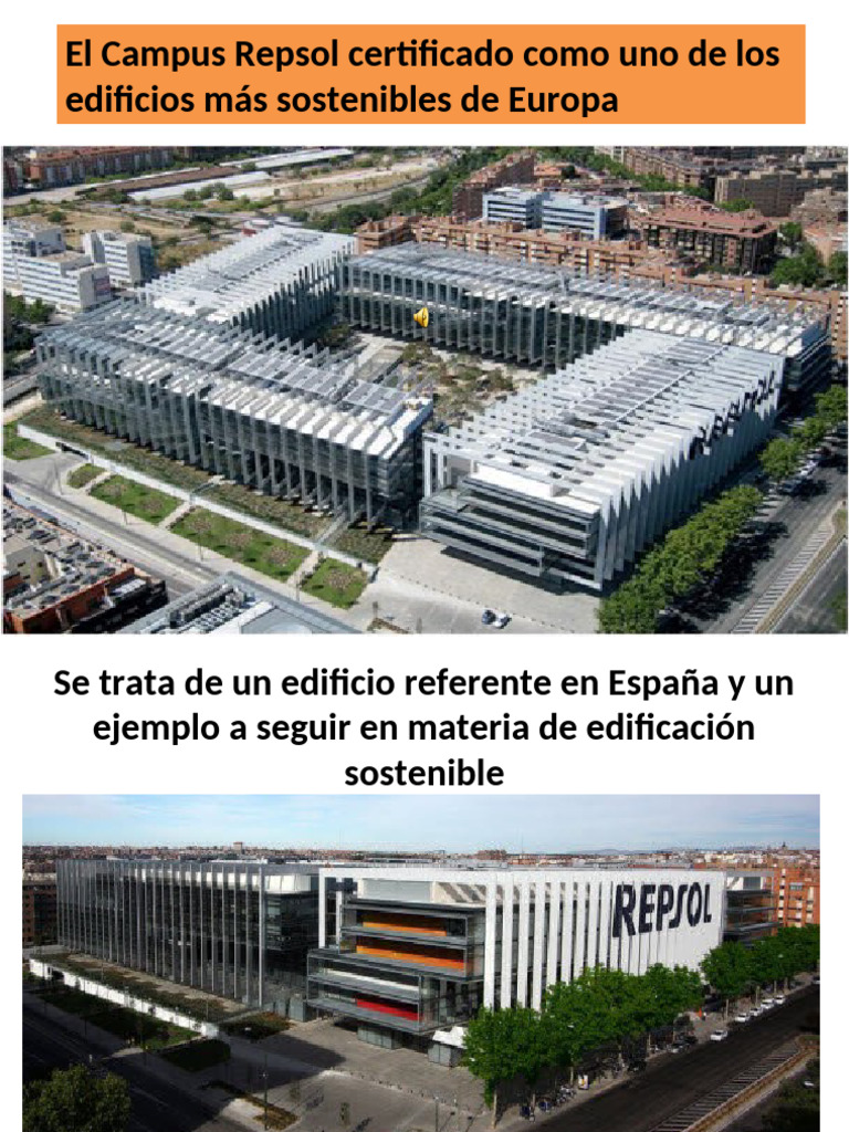 Campus Repsol: Edificio Sostenible en Madrid | PDF