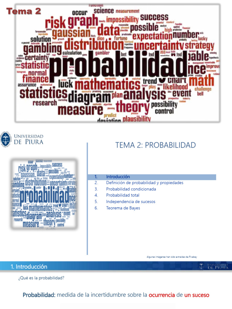 Tema2_Diapositivas_Probabilidad | PDF | Teoría de probabilidad | Probabilidad