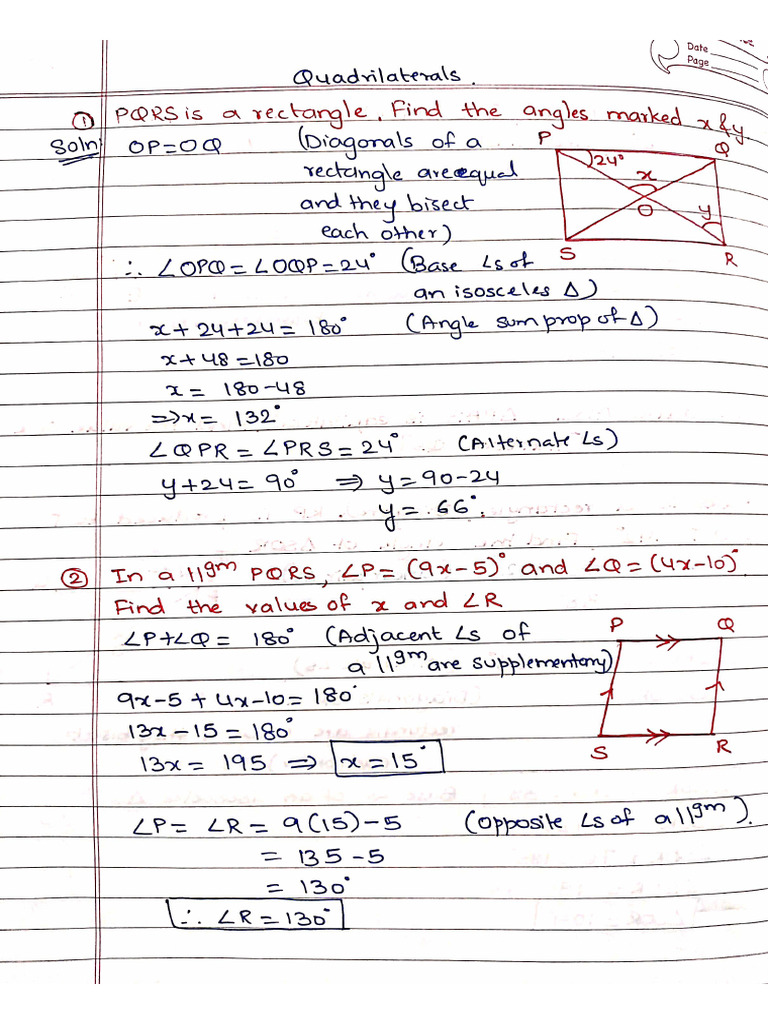 9 Quadrilateral extra qs 2 | PDF