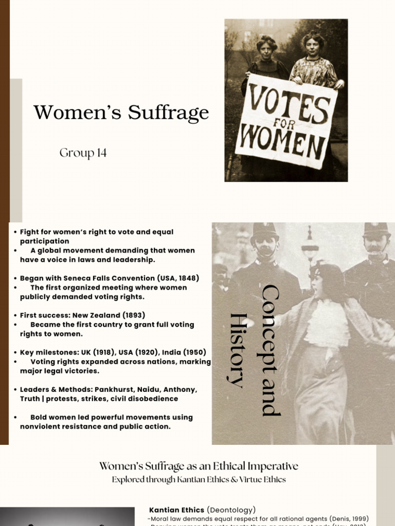 Women's Suffrage - Group14 | PDF