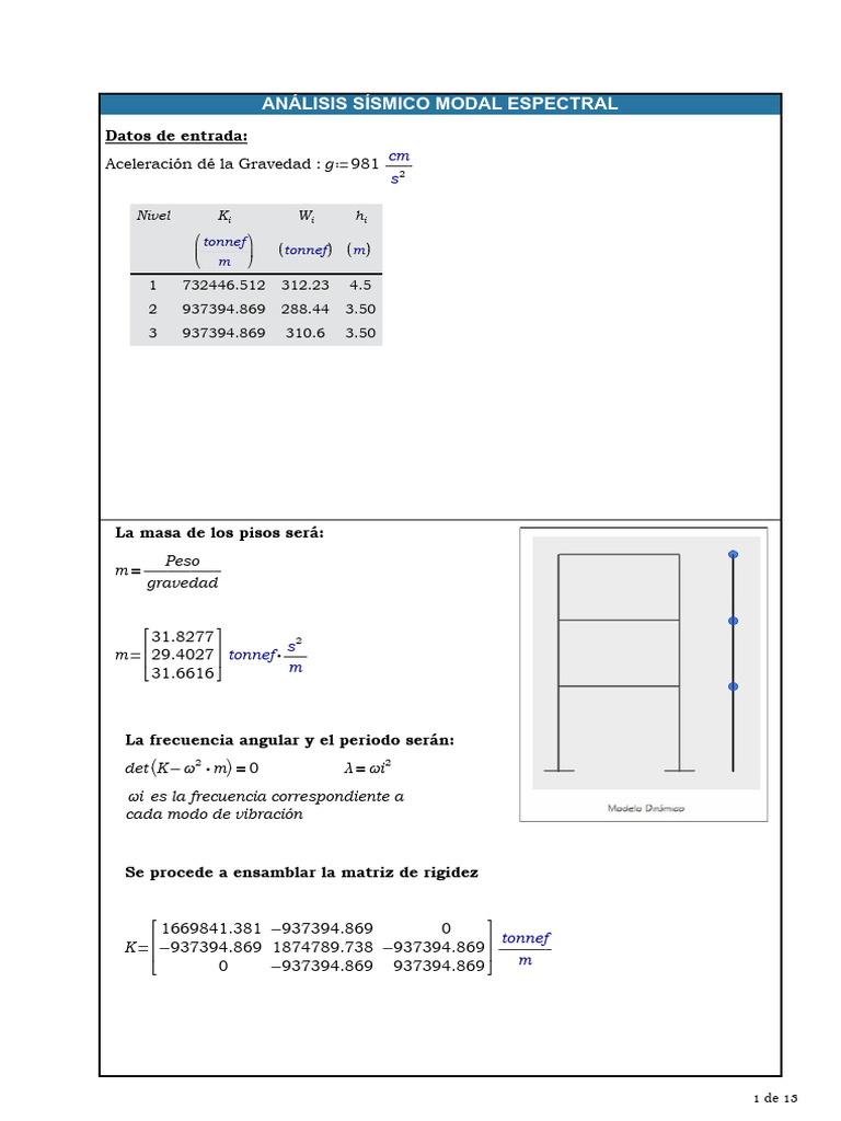 Analisis Sismico Bloque C | PDF | Frecuencia | Oscilación
