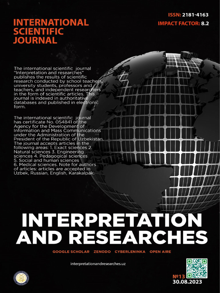 International Scientific Journal "Interpretation and Researches" | PDF