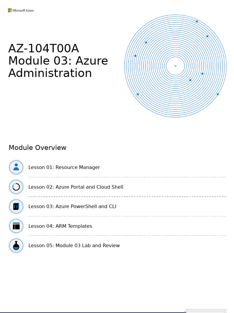Az 104t00a Enu Powerpoint 03 | PDF | Command Line Interface | Microsoft Azure