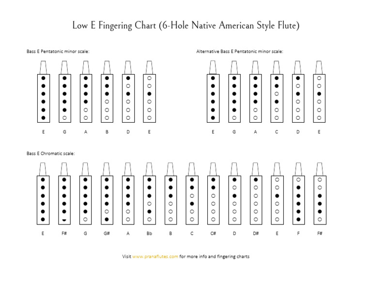 Low E Fingering Chart | PDF