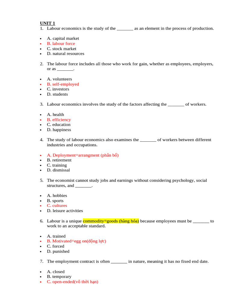 Labour Surplus Theory Overview | PDF | Human Resources | Human Resource ...