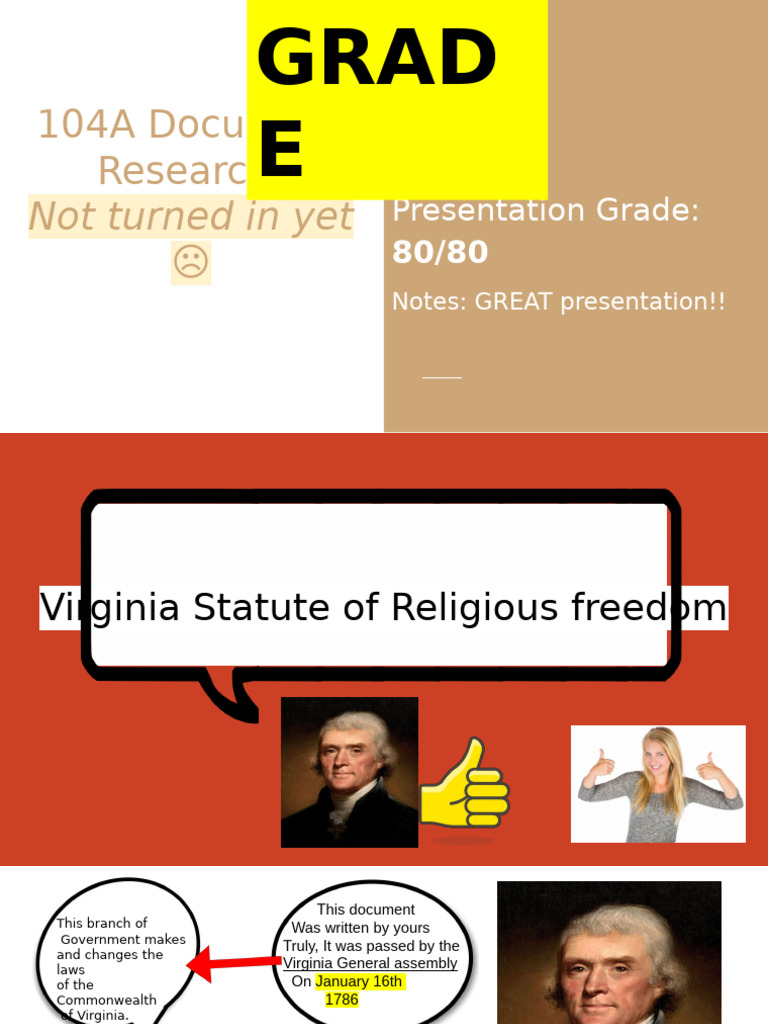Va Statute of Religious Freedoms | PDF | Freedom Of Religion ...
