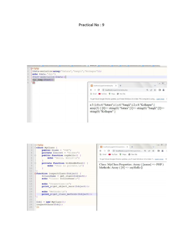 Practical No 9 Yogesh | PDF