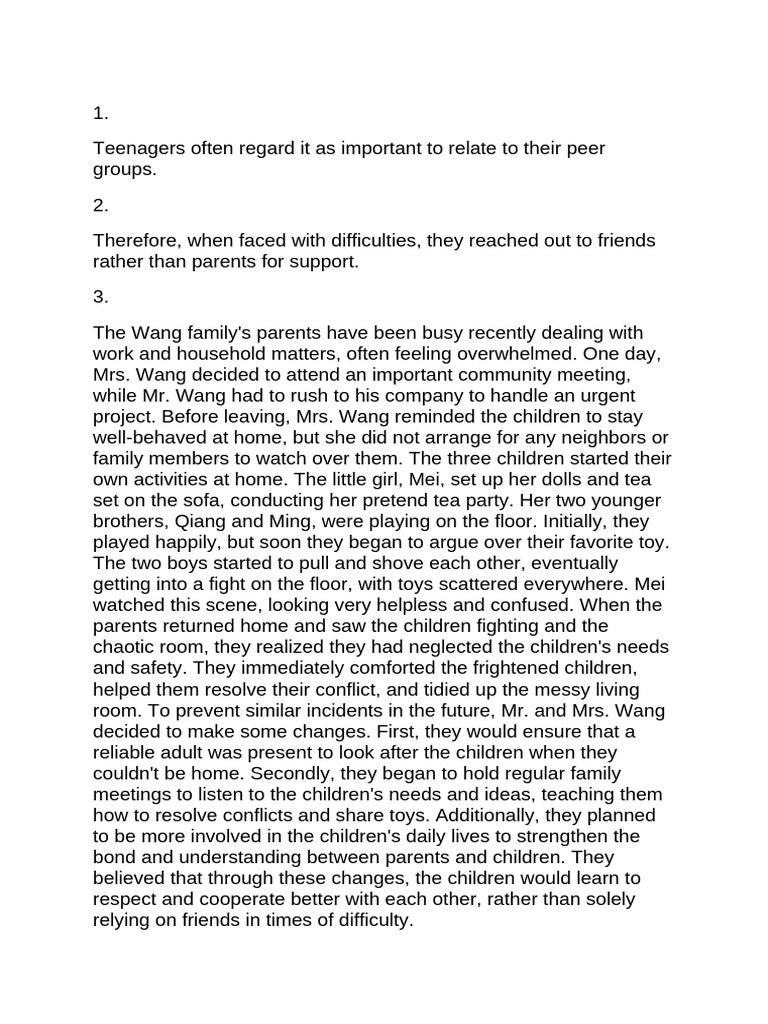 Strengthening Family Bonds for Kids | PDF