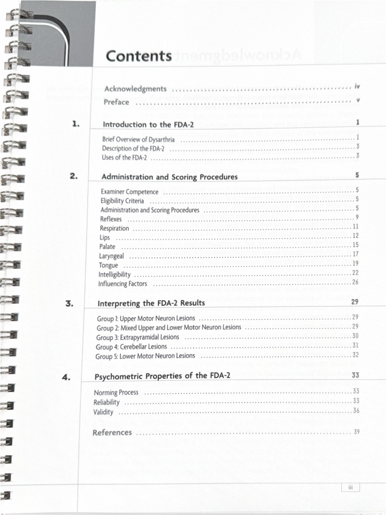 Frenchay Manual | PDF